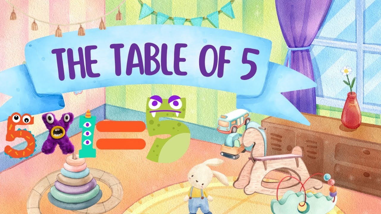 Learn And Memorize Kids The Table Of 5 Youtube