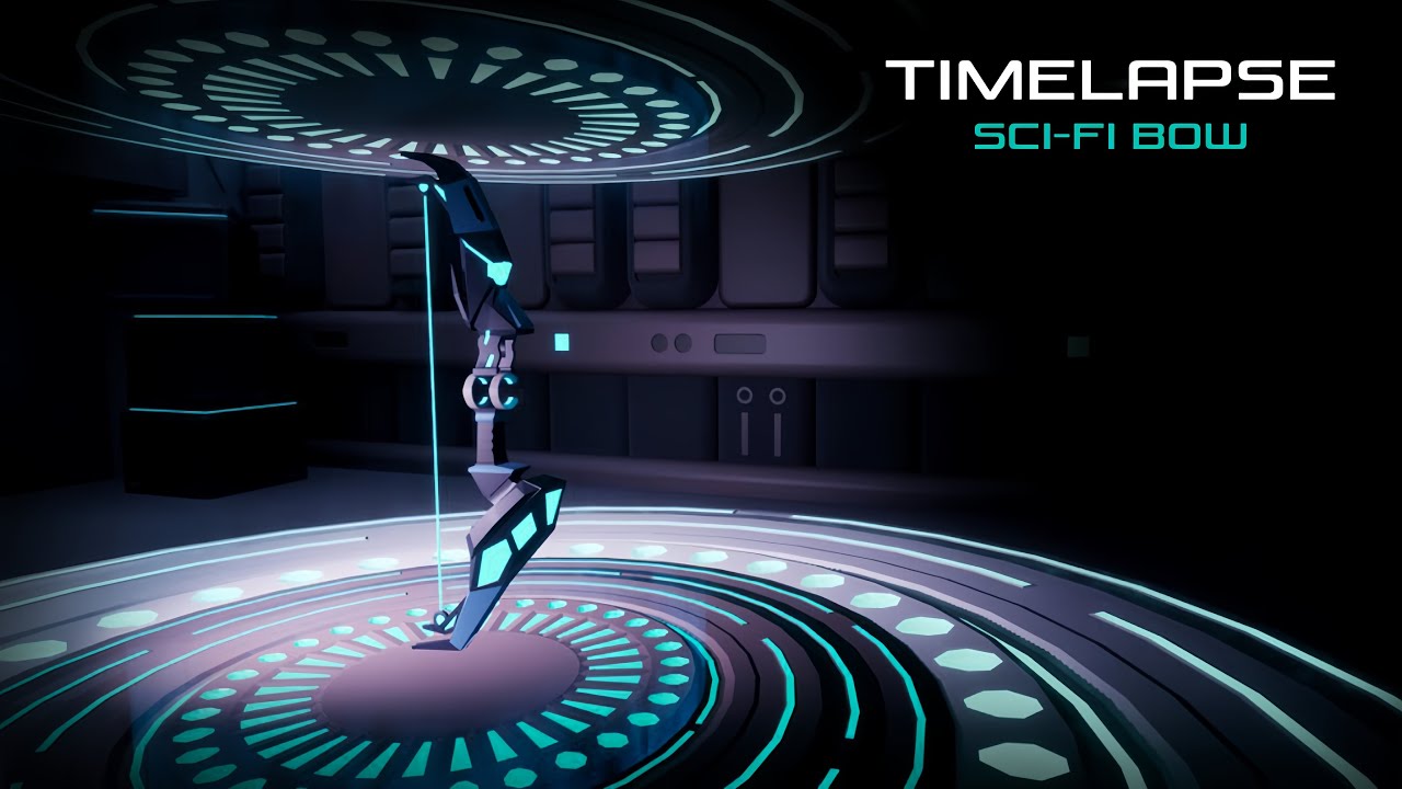 Sci Fi Bow 3d Modeling Timelapse Youtube