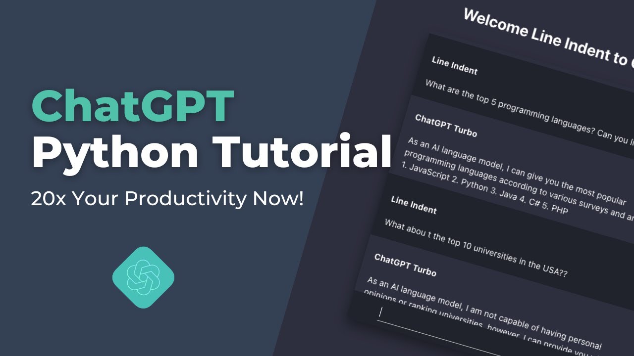 Chatgpt Python Youtube