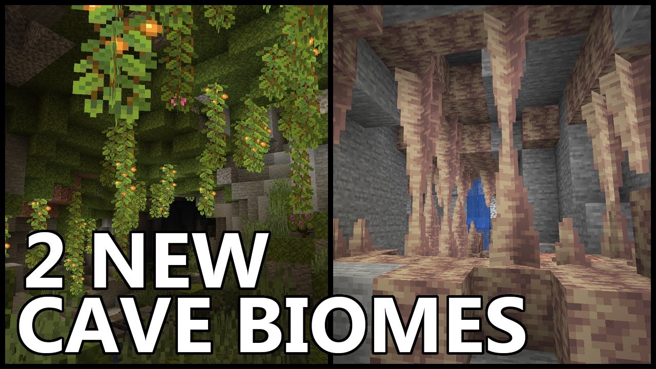 2 New Cave Biomes In Minecraft 1 18 Youtube
