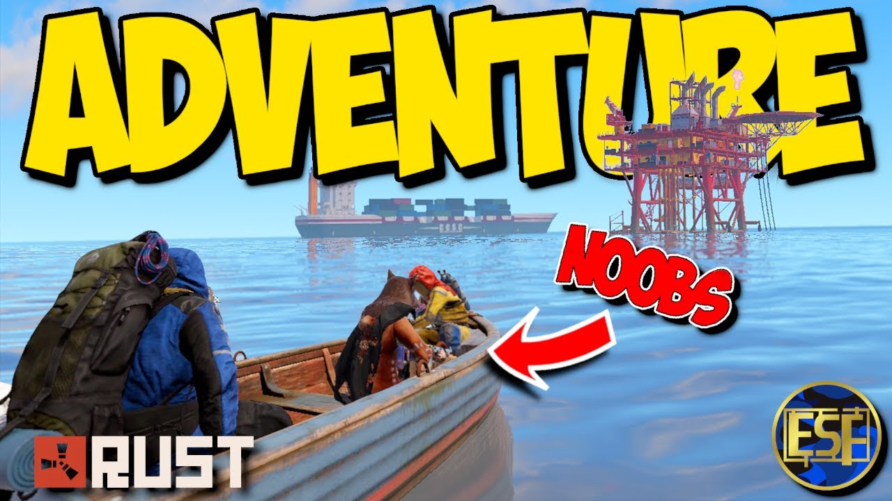 I Took 2 Noobs On Their First Adventure Rust Youtube