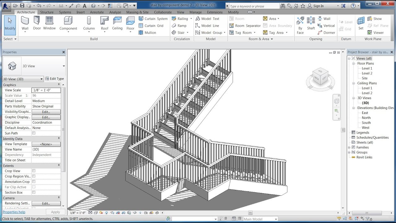 Revit Tutorials Creating Stair By Component Video Response Youtube