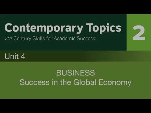 Contemporary Topics 2 Unit 4 Business Success In The Global Economy