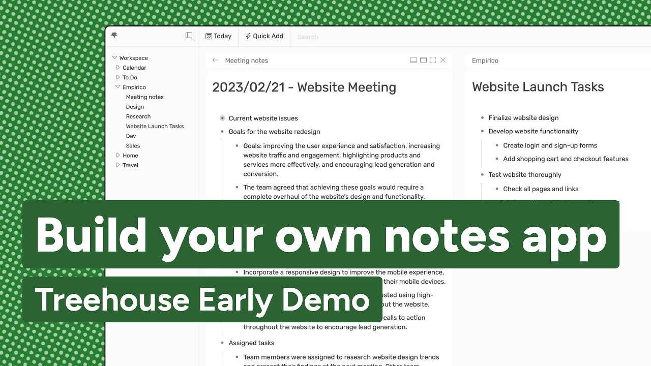 Treehouse Early Demo Youtube