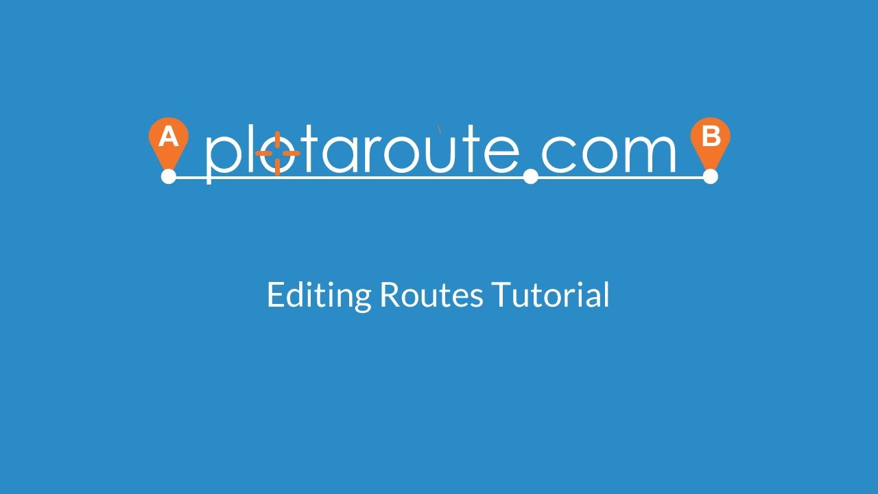 Plotaroute Editing Routes Tutorial Youtube