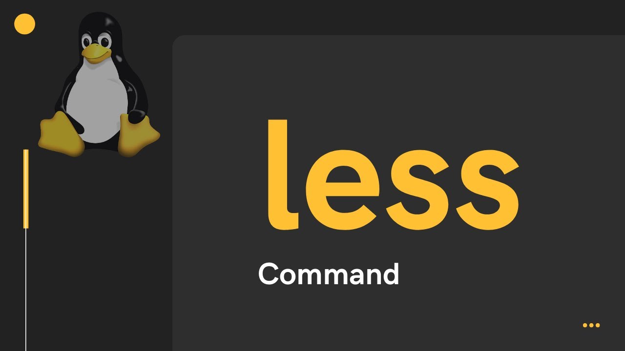 Linux Less Command Hindi Youtube