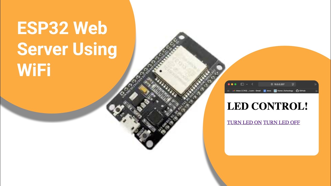 Use Wifi To Make An Esp32 Http Web Server Youtube