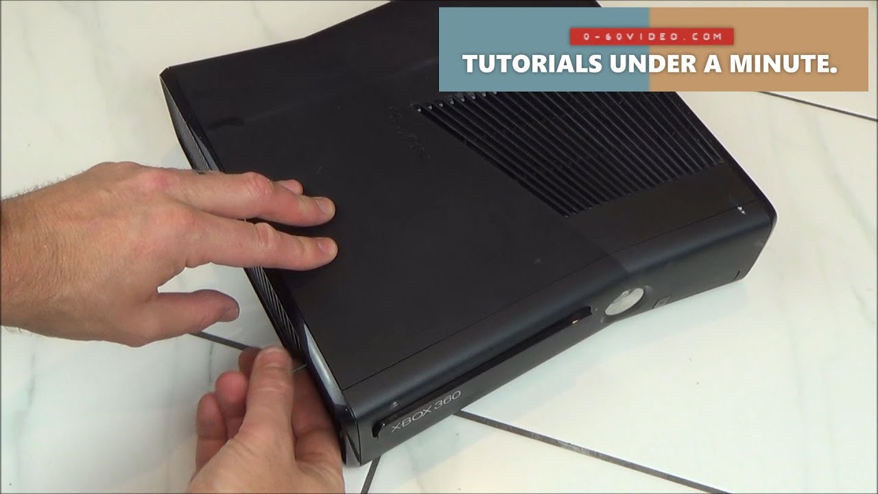 How To Manually Remove Stuck Disc In Xbox 360 Slim Youtube
