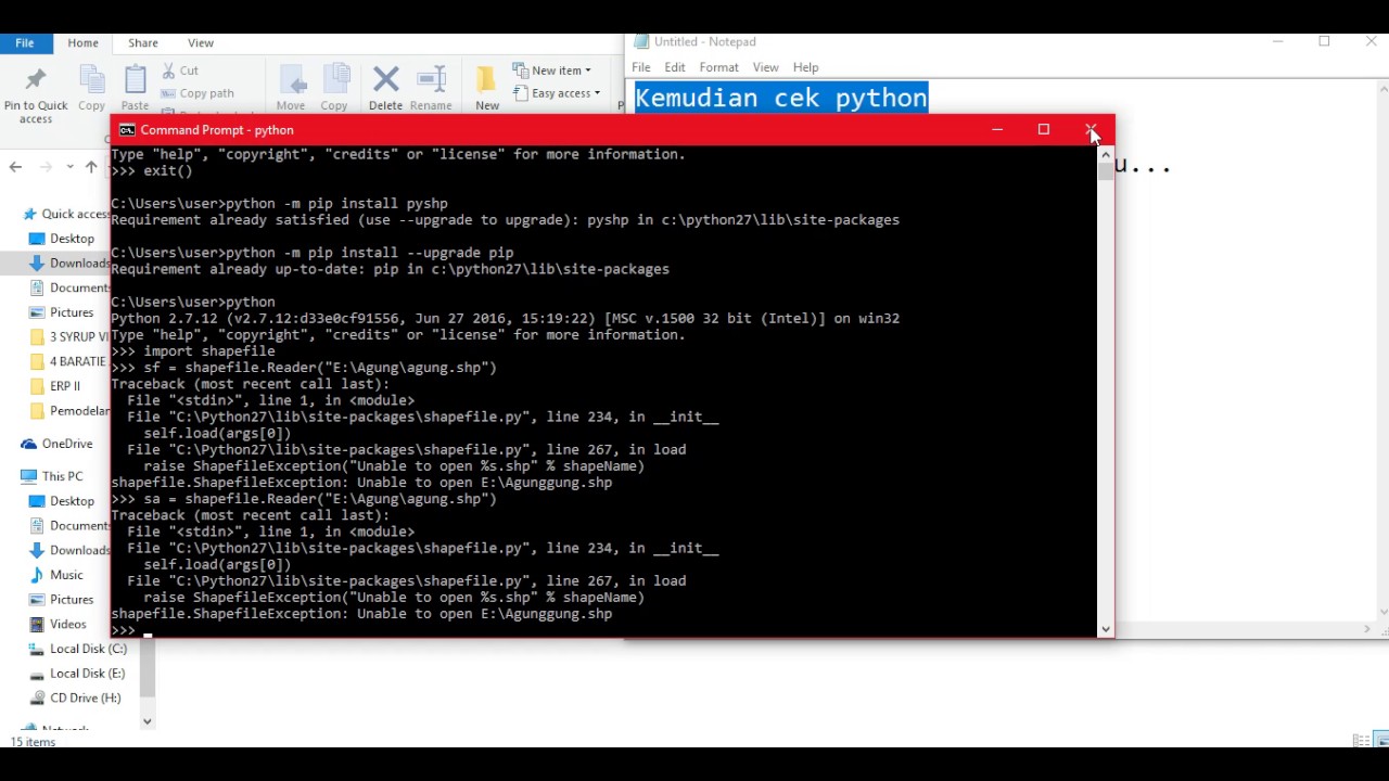 Shapefile Python Youtube