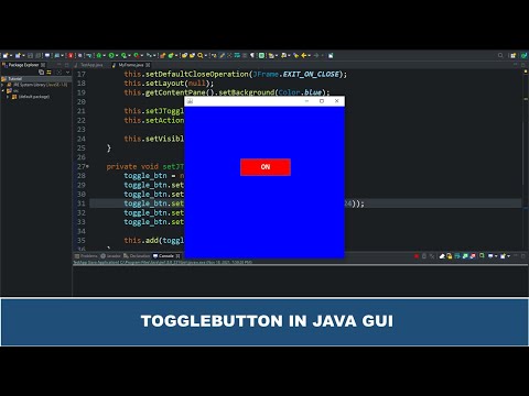 Java Gui Tutorial 59 Create A Togglebutton Using Jtogglebutton Class