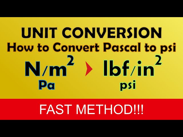How To Convert Pascal To Newton Square Meter 44 Off
