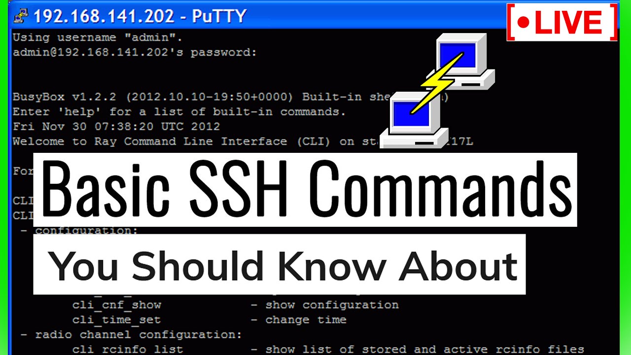 рџ ґlive Basic Ssh Commands You Should Learn About Putty Youtube
