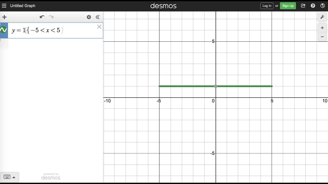 How To Make A Horizontal Number Line On Desmos Youtube