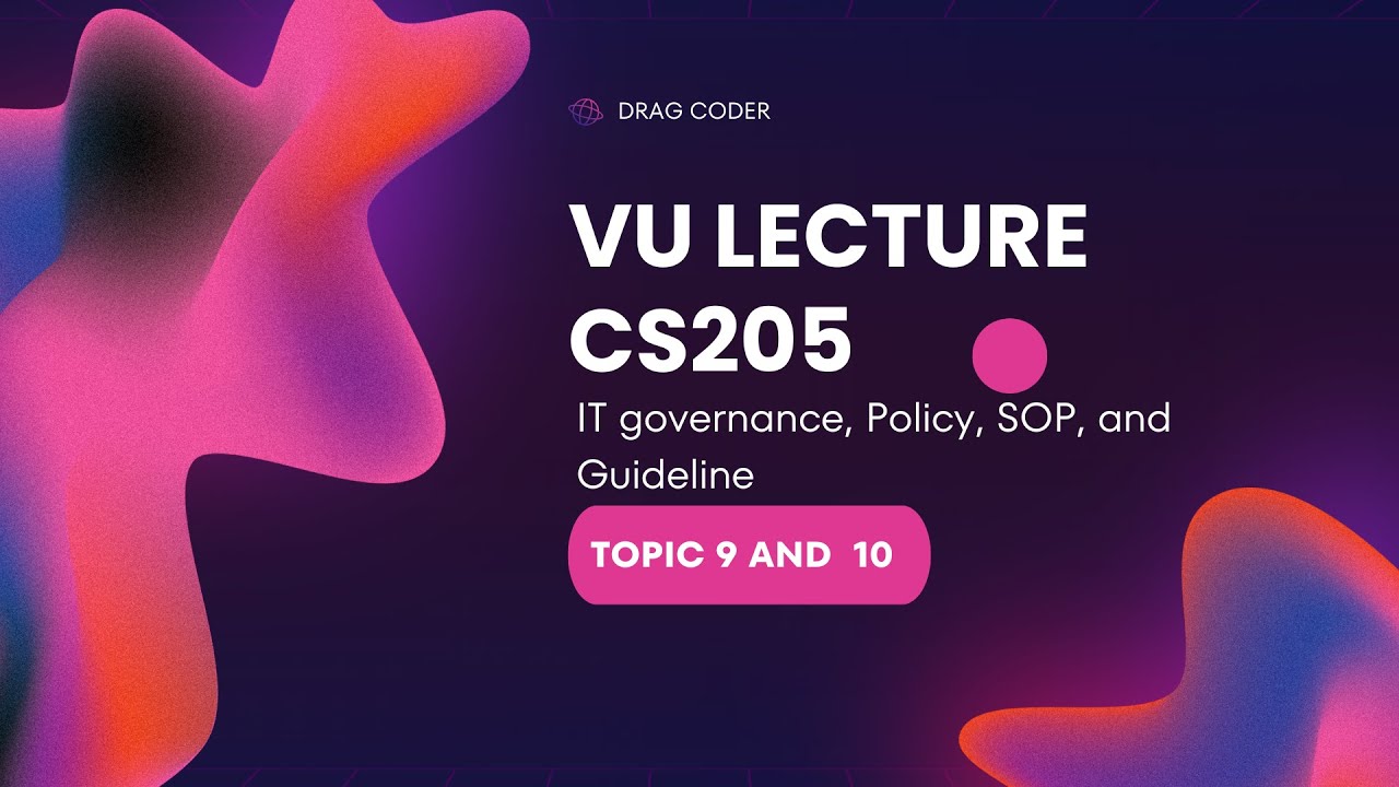 Cs205 Topic 9 10 It Governance Policy Sop And Guideline Vu