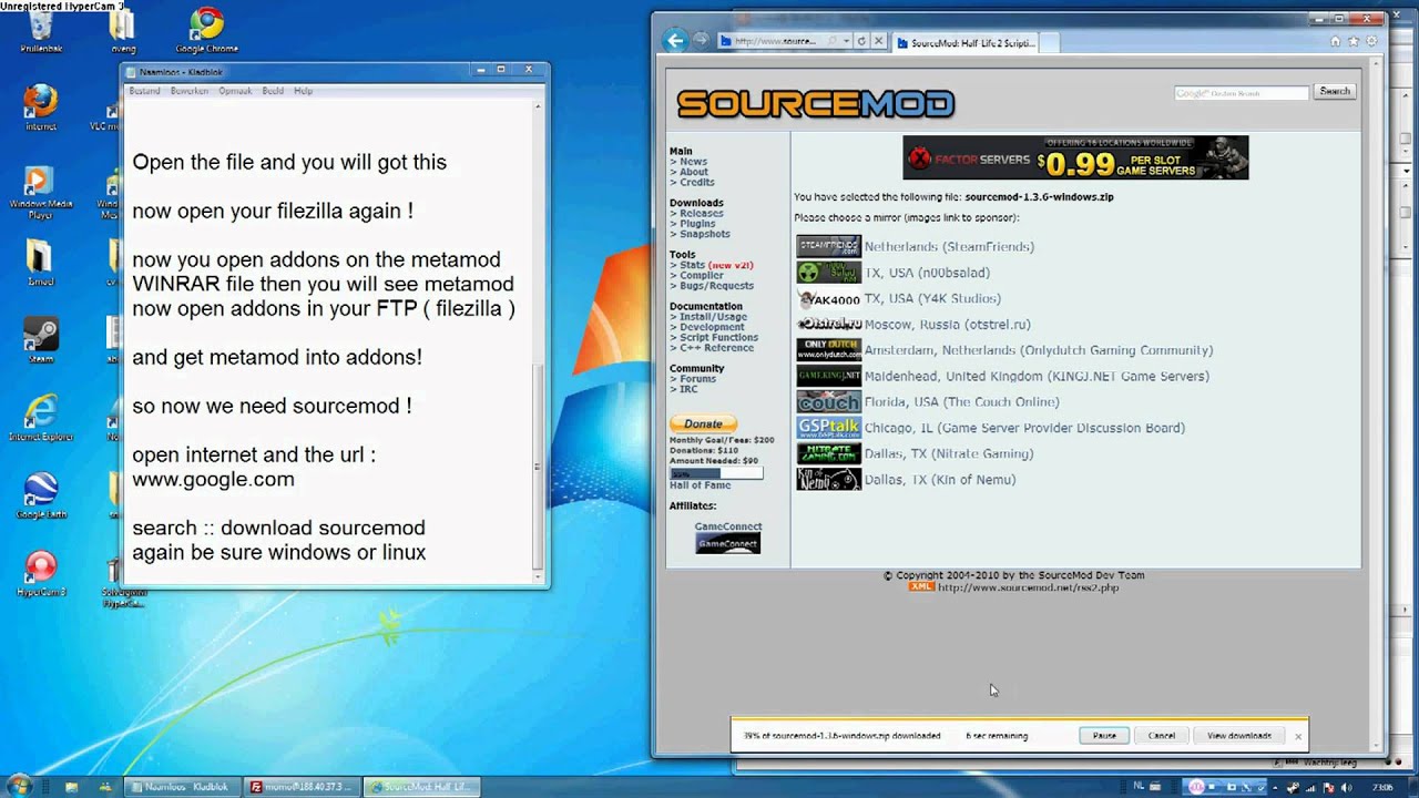 How To Upload Sourcemod Metamod Youtube