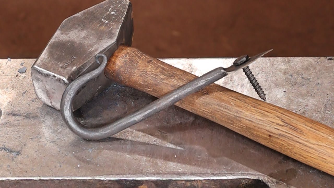 Forging A Simple J Hook Blacksmithing For Beginners Youtube