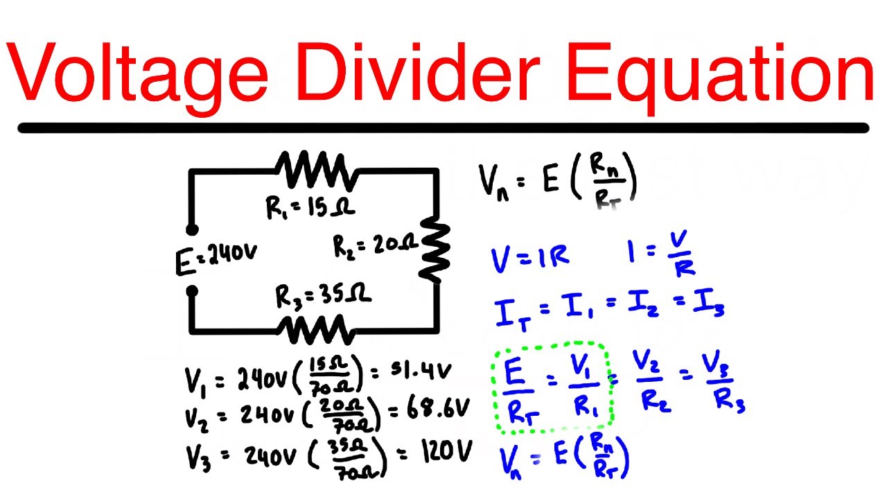 Voltage Divider Formula L4 Series And Parallel Resistors Physical