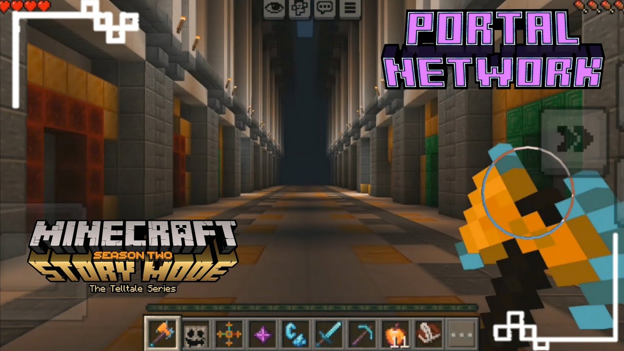 Minecraft Story Mode Season 1 Map Portal Network In Minecraft Pe