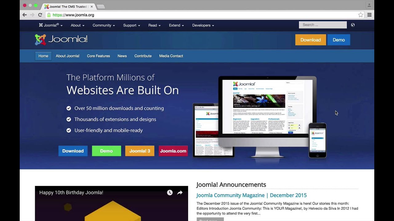 Getting Started With Joomla Templates Introduction Youtube