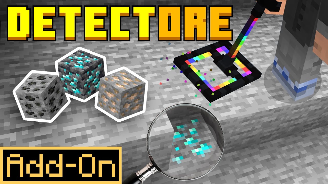 Craftable Ore Detector In Minecraft Bedrock Marketplace Add On Mod