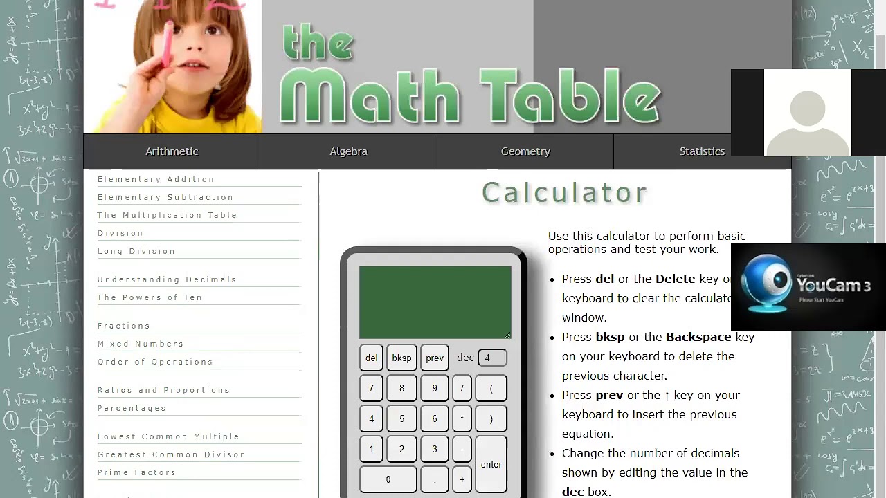 Tutorial 11 Case Problem 2 The Math Table Youtube