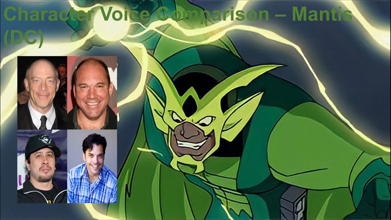 Character Voice Comparison Mantis Dc Youtube
