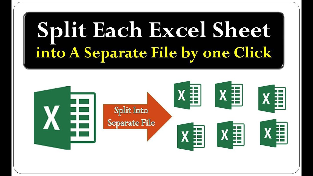 Split Each Excel Sheet Into A Separate File By One Click Youtube