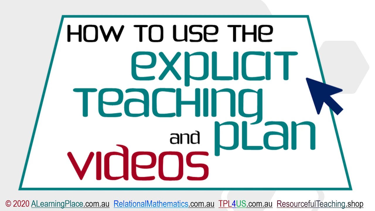 How To Use The Explicit Teaching Plan And The Teaching Videos In 3 Easy
