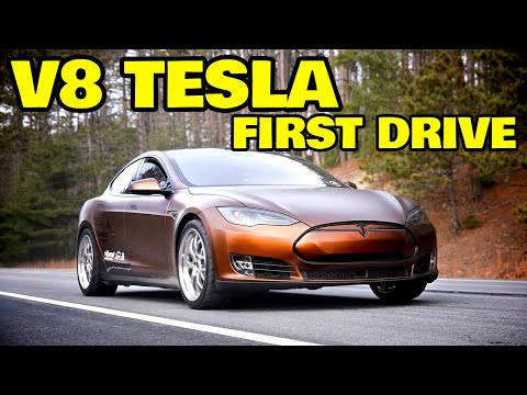 World S First V8 Swapped Tesla Model S Is Officially On The Road