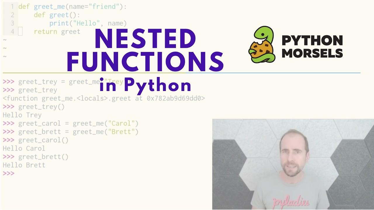 Nested Functions In Python Youtube