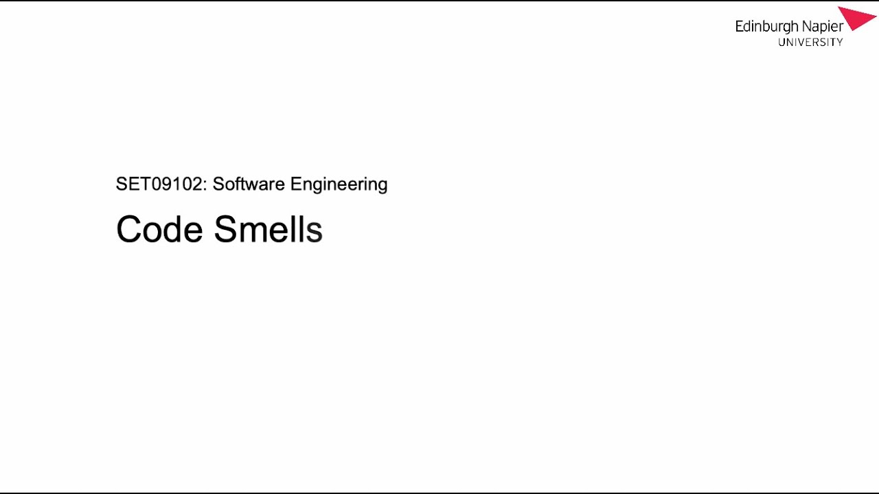 Code Smells Youtube