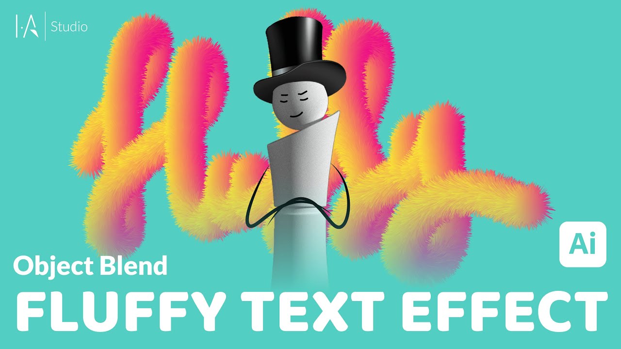 Object Blend Fluffy Effect Adobe Illustrator Tutorial Youtube