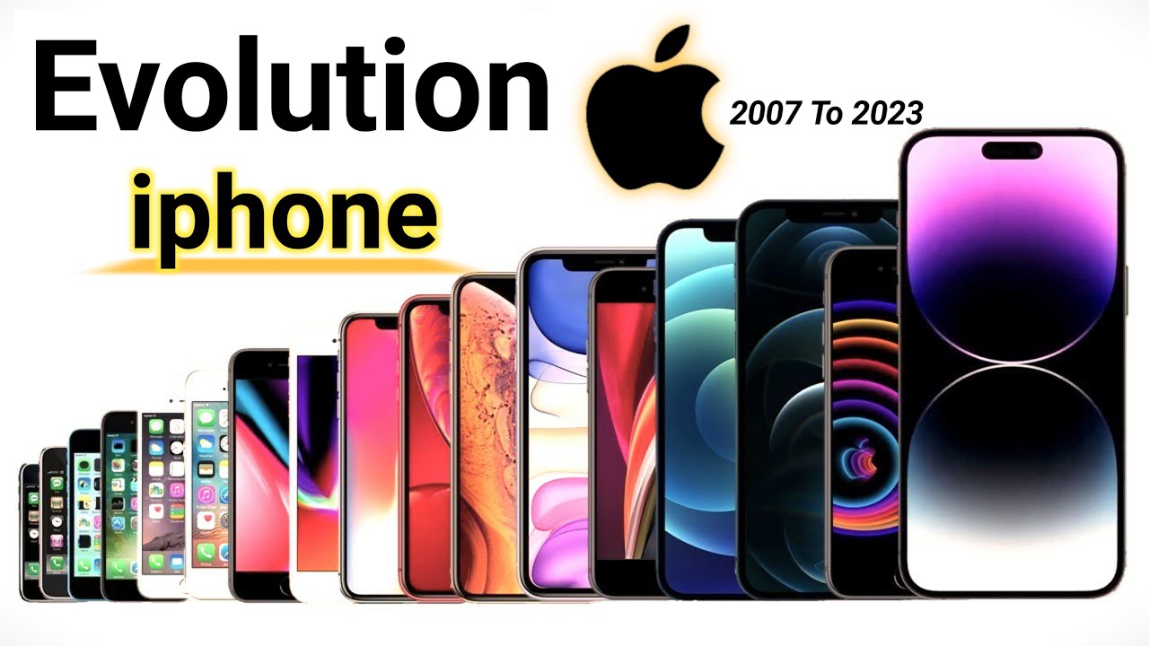 The Evolution Of Iphone Evolution Of Iphone 2007 To 2023 History