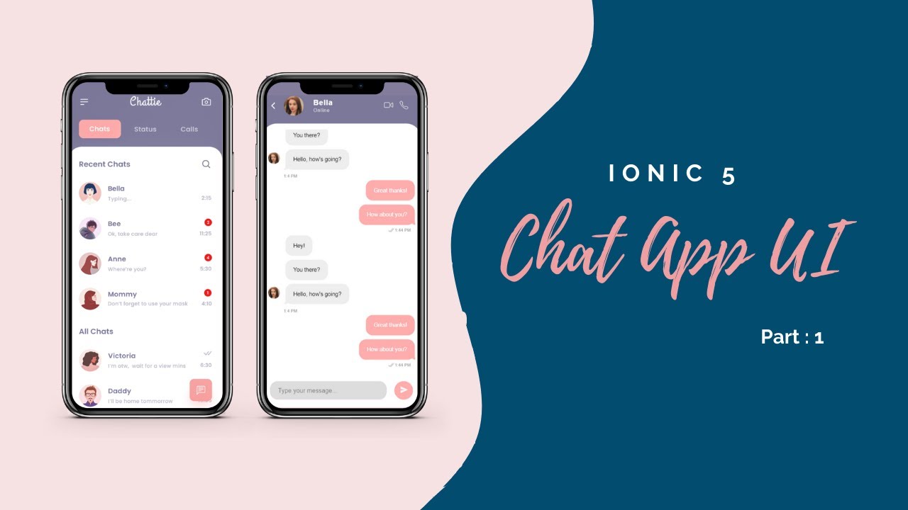 Ionic 5 Chat Ui Part 1 App From Scratch Ionic 5 Tutorial For