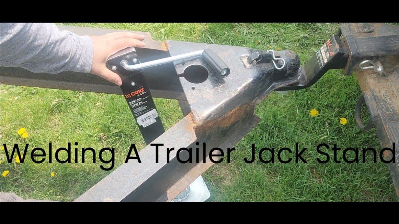 Mobile Welding A Trailer Jack Youtube