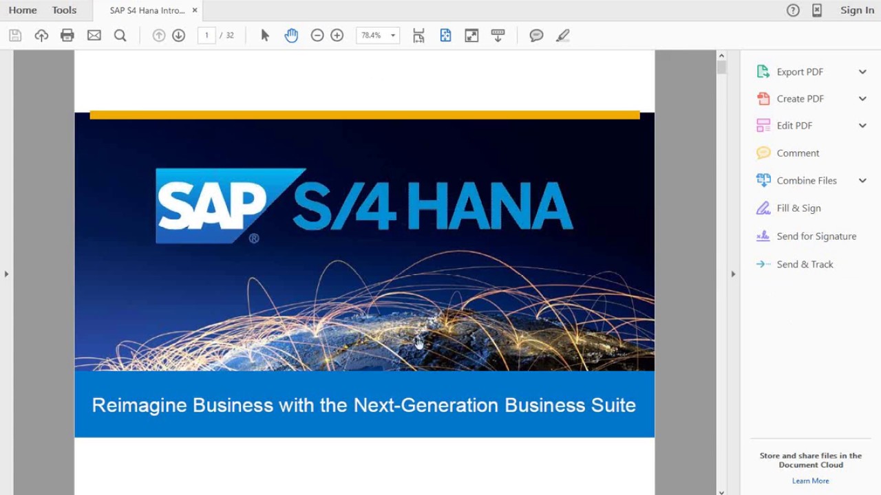 Sap S 4 Hana Overview By Dilip Sadh Youtube