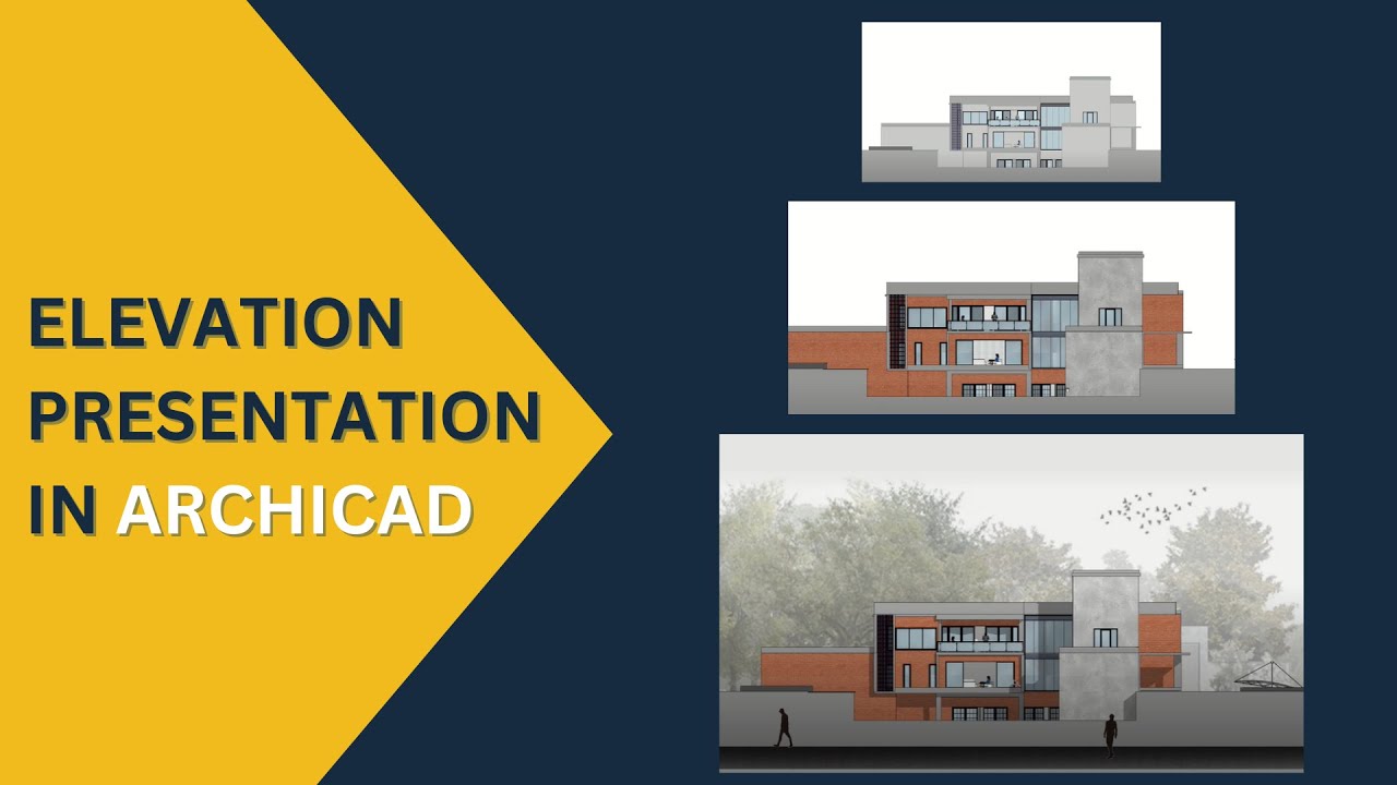 Elevation Presentation In Archicad Youtube