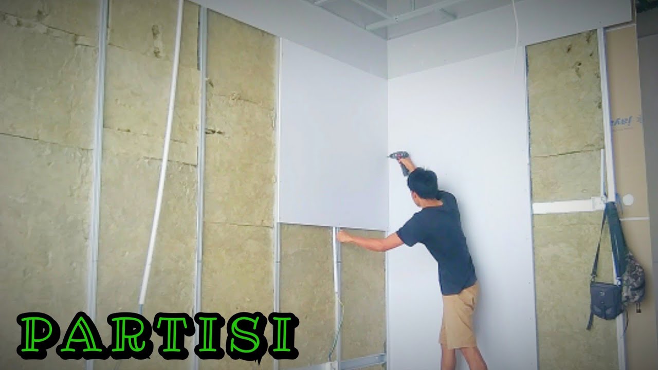 Proses Pemasangan Gipsum Pada Dinding Partisi Cara Pasang Partisi