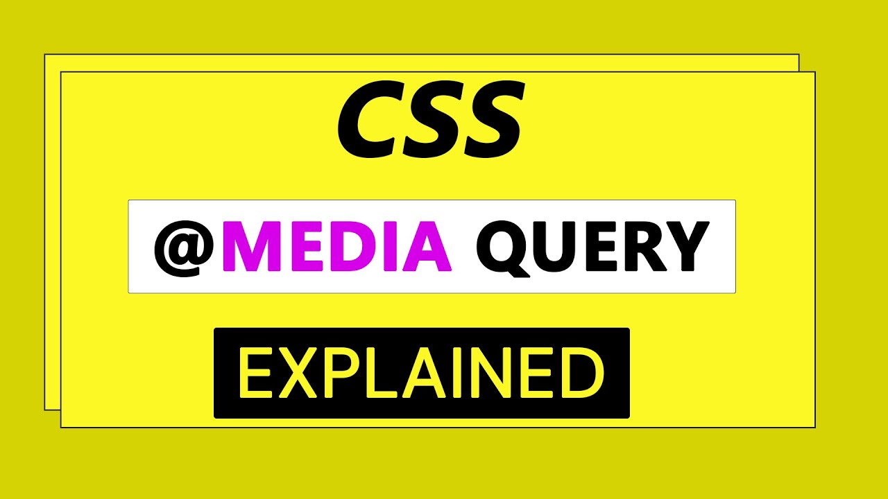 Learn Css Media Query In 30 Minutes Youtube