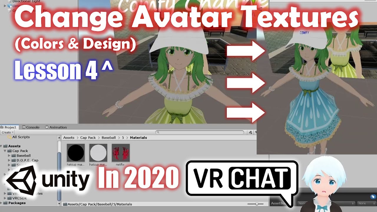 Change Avatars Colors Designs And Textures In Vrchat Lesson 4