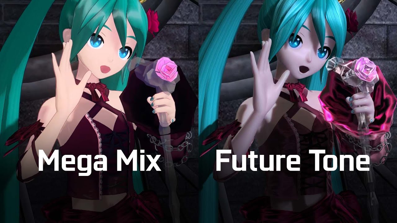 Mega Mix Vs Future Tone Visual Settings Comparison Hatsune Miku