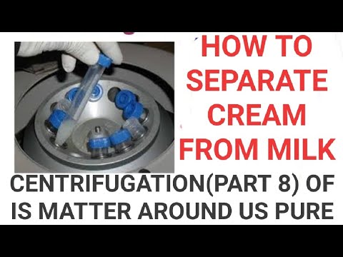 How To Separate Cream From Milk Dye From Ink Centrifugation