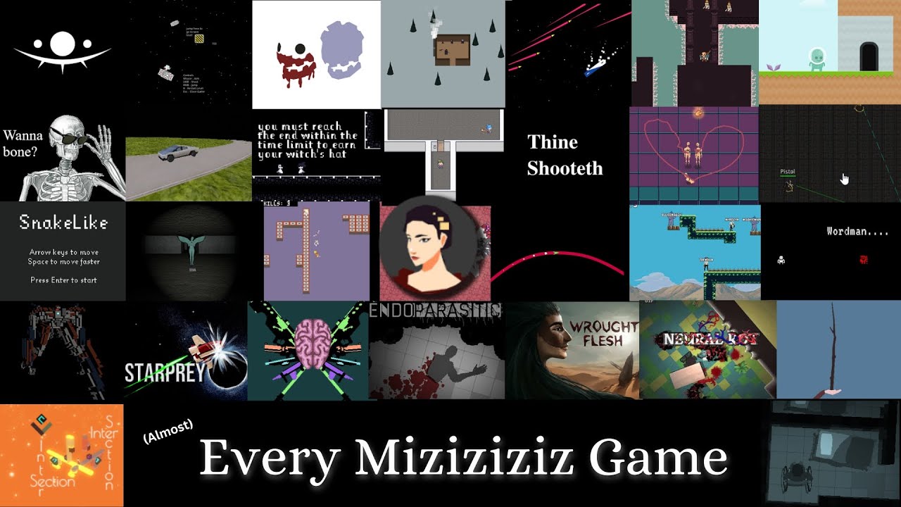 Almost Every Miziziziz Game Youtube