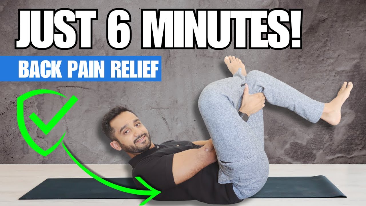 4 Exercises To Relieve Back Pain In 6 Minutes Follow Along Youtube