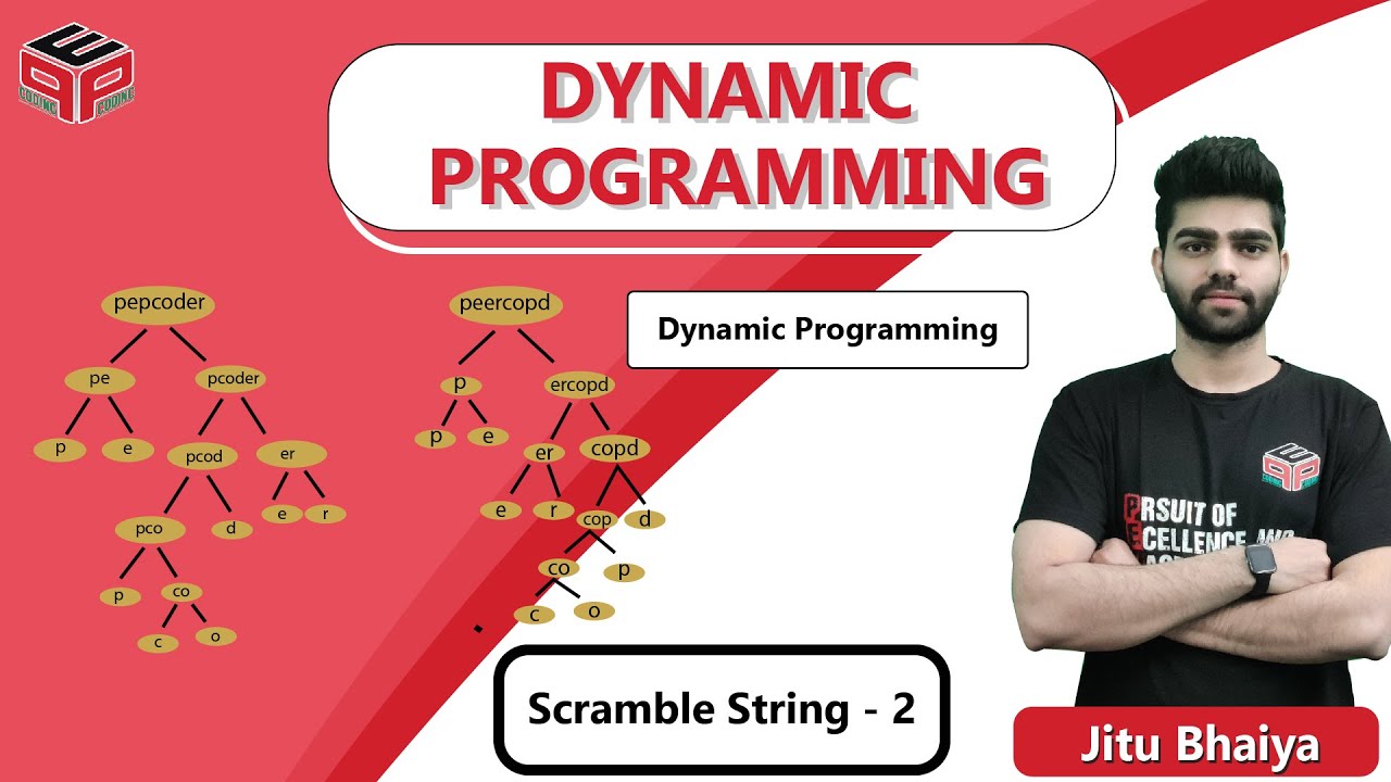 Scramble String Dynamic Programming Tabulation Leetcode 87 Youtube