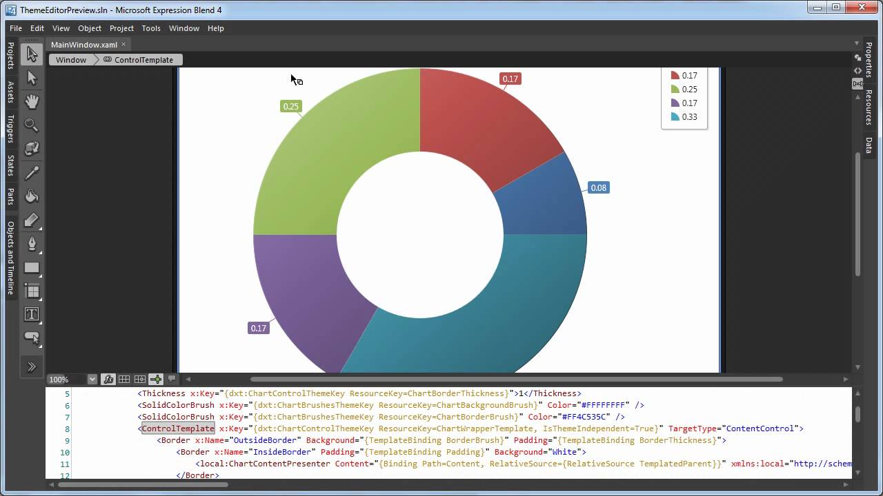 Wpf Theme Editor Working With Expression Blend Youtube