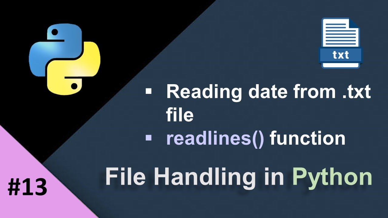 Reading Data In File Handling Readlines Function In Python File