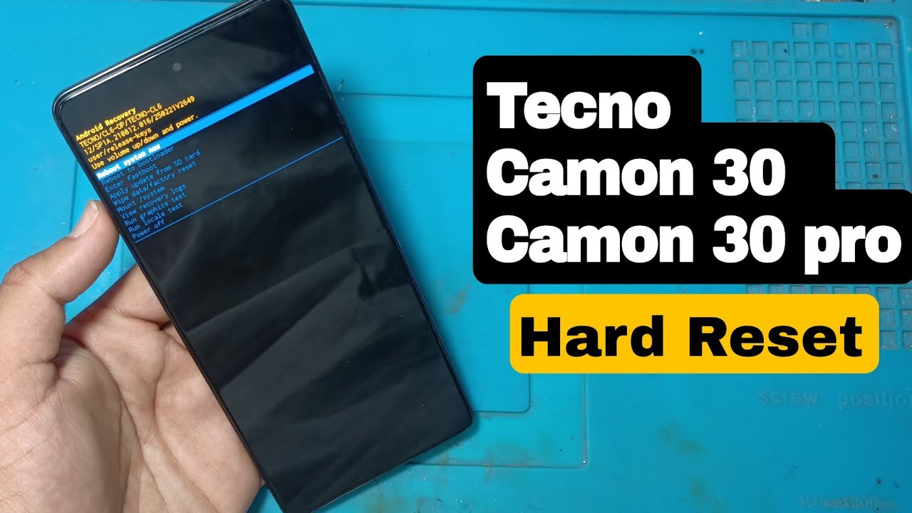 Tecno Camon 30 Camon 30 Pro Hard Reset How To Hard Reset Tecno Camon