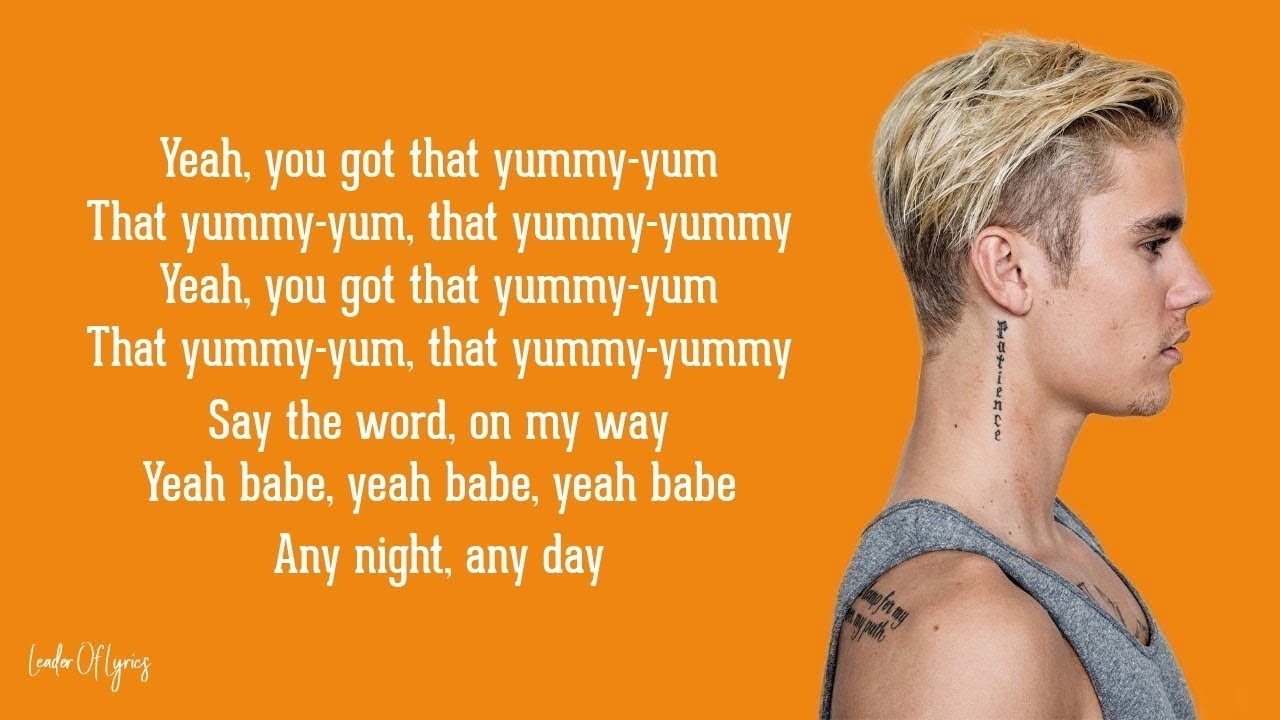 Justin Bieber Yummy Lyrics Youtube