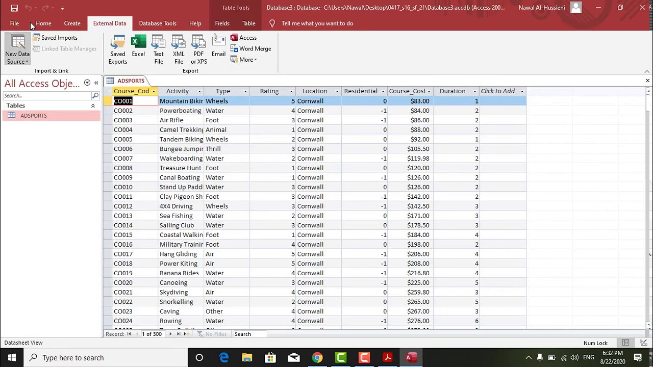 Create A New Database And Import A Csv File Youtube
